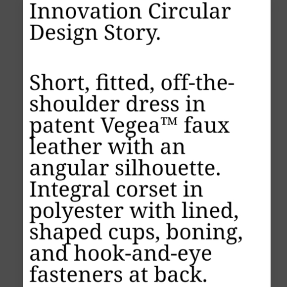 H&M | Dresses | Hm Innovative Circular Design Story Patent Mini Dress ...